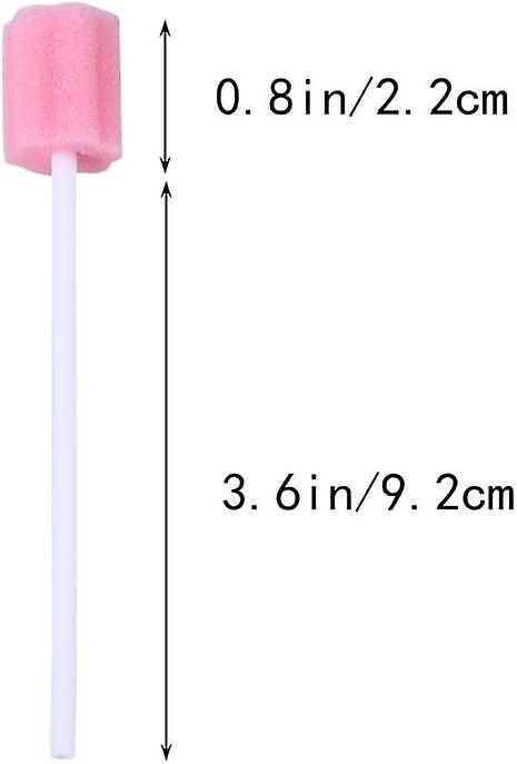 Disposable oral care stick 120mm sterile sponge stick (pink) 100 pieces ...
