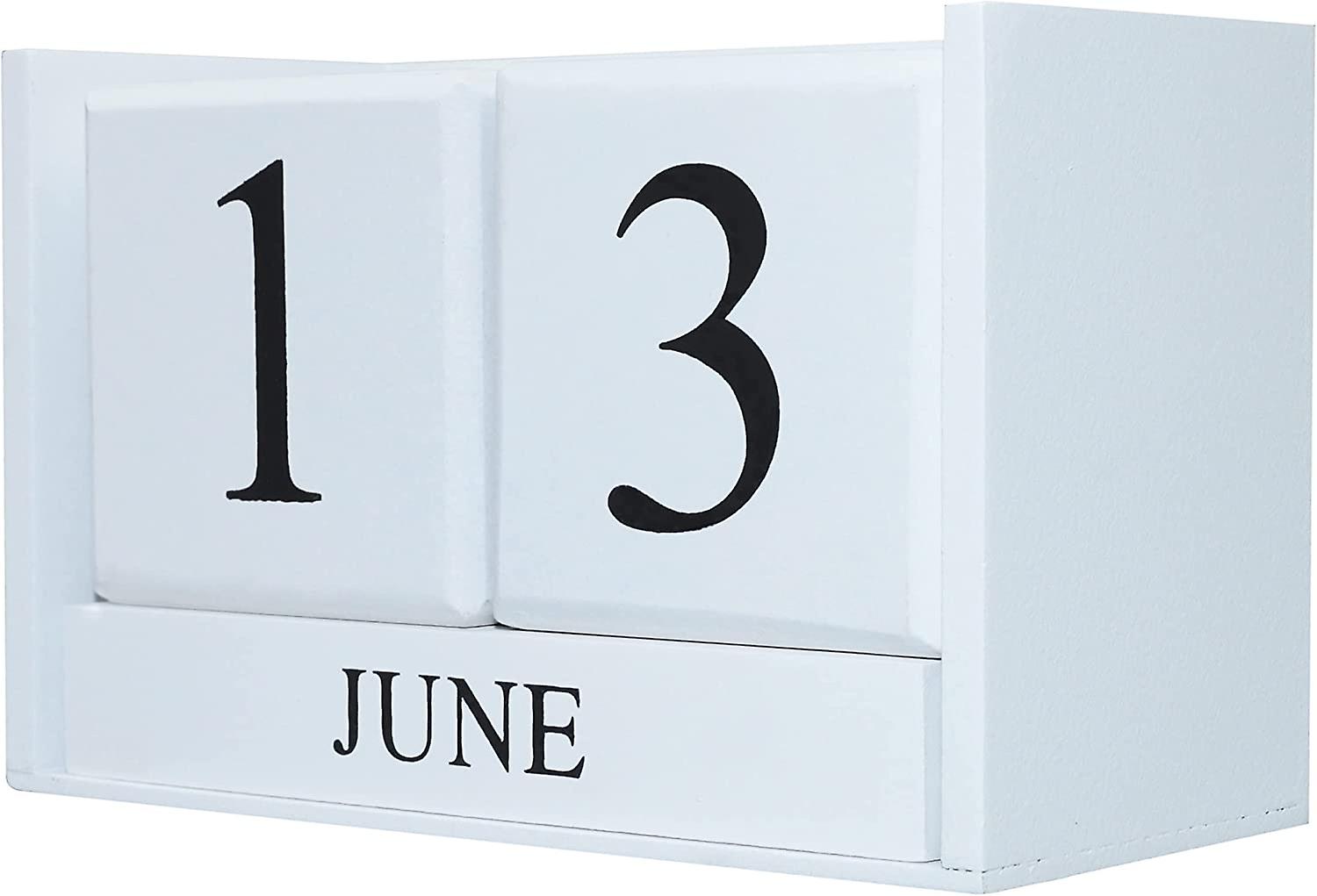 Træblokke Kalender - Desktop Evig kalender Sød Skrivebordstilbehør ...