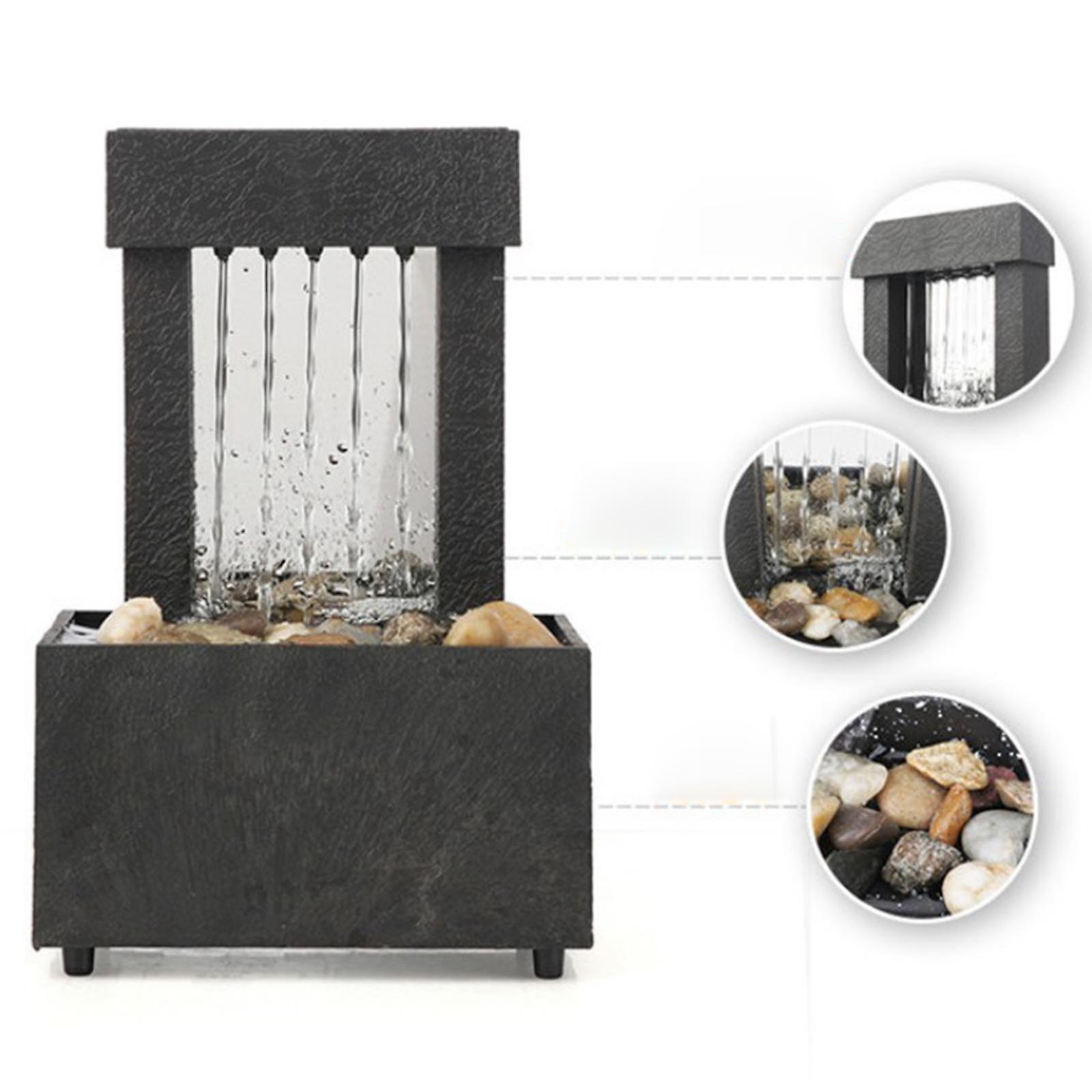 Waterfall Scene Tabletop Feng Shui Meditation Waterfall Fountain Style ...