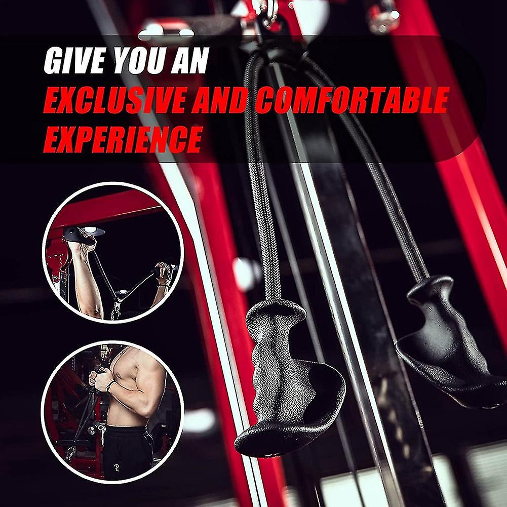 Ergonomic Triceps Rope Pull Down With Anti-slippery Natural Rubber Grip ...