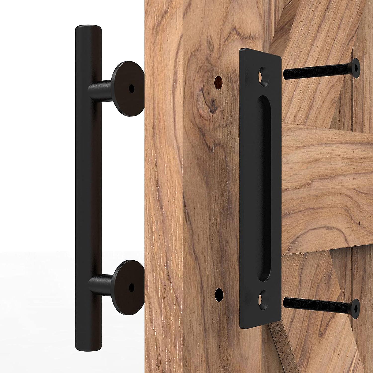 30cm Sliding Barn Door Pull Hardware, With Flush Finger Pull, Pull And ...