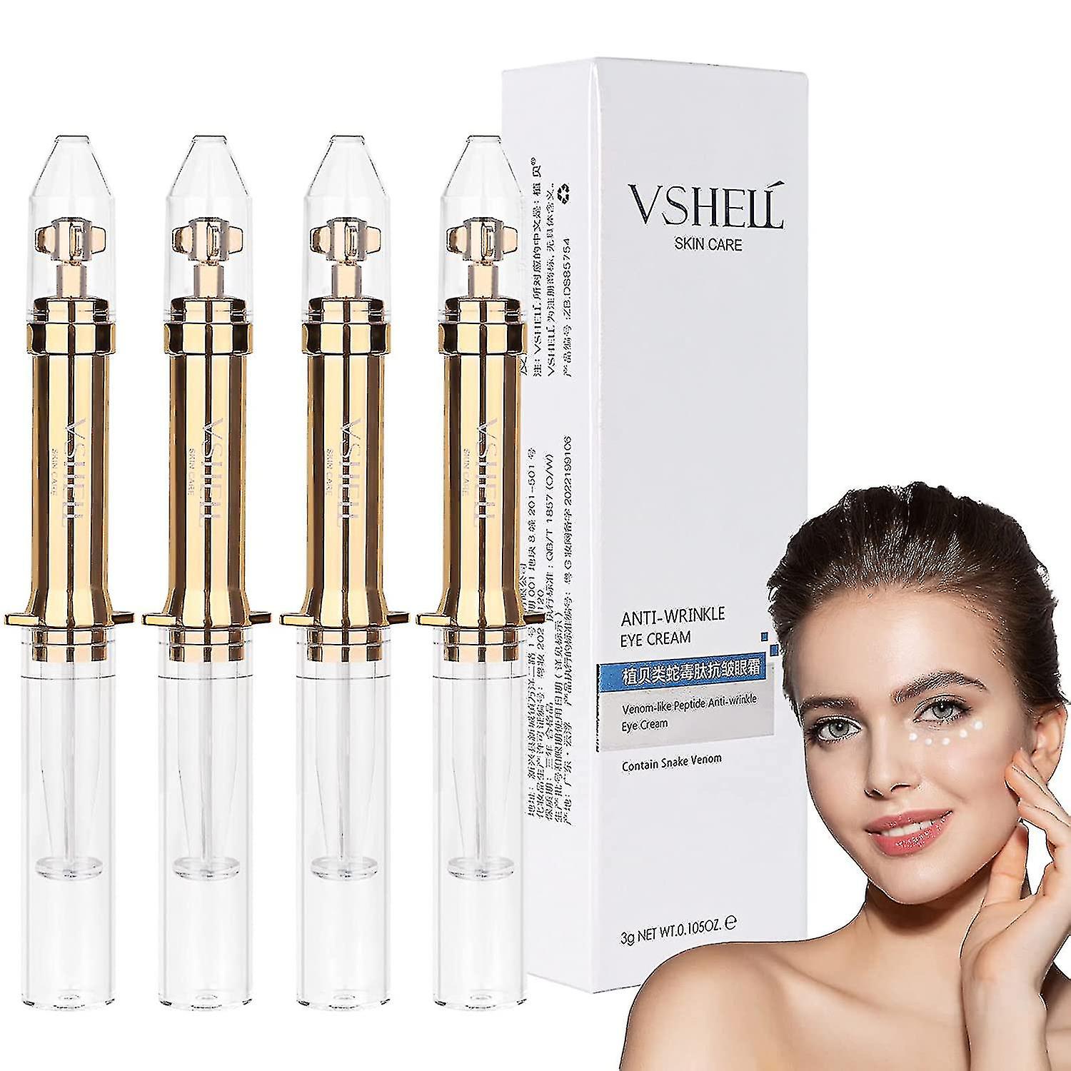 4pcs Snake Venom Peptide Anti-wrinkle Eye Cream, Snake Venom Peptide ...