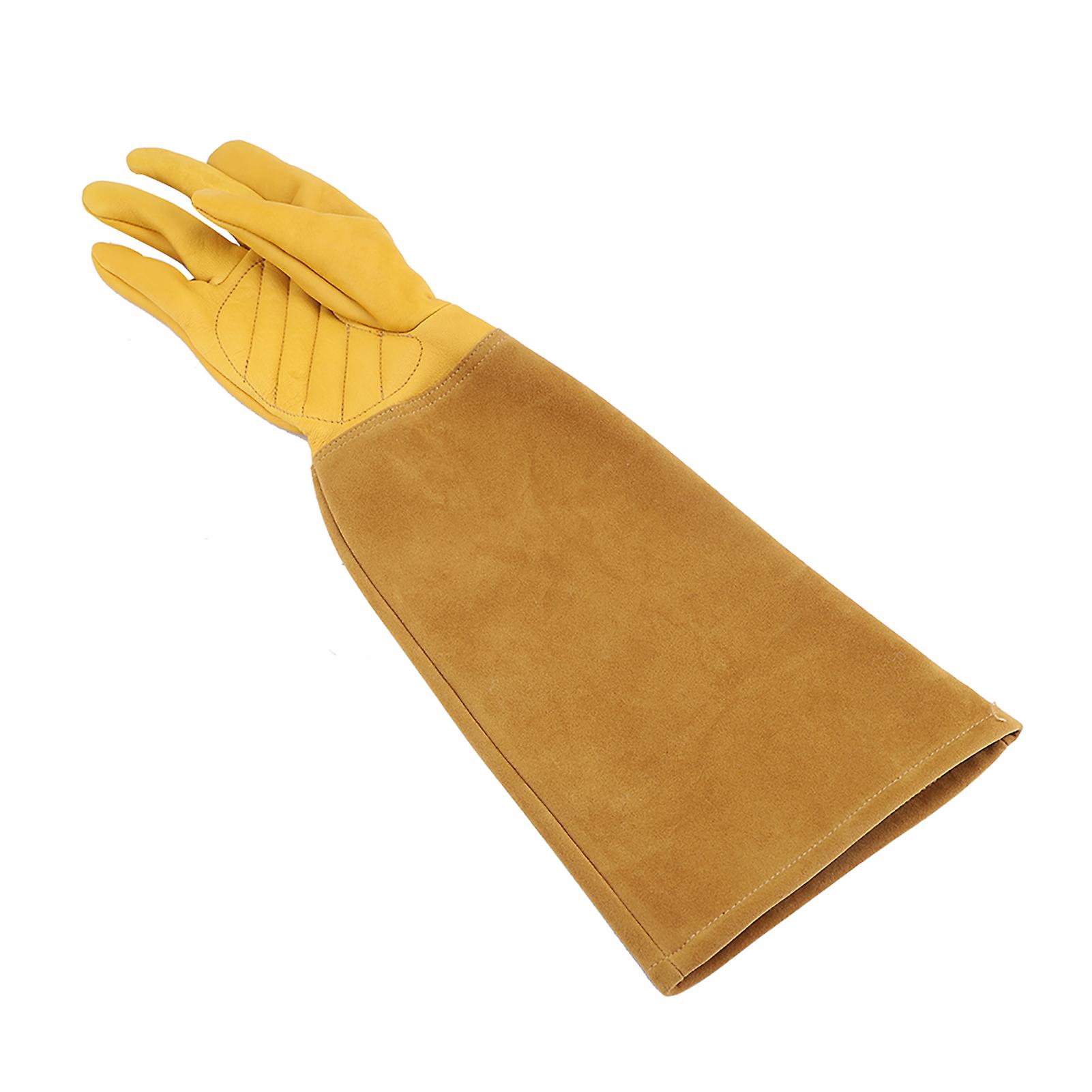 Rose Pruning Garden Gloves with Long Elbow Cuff and Puncture Resistance ...