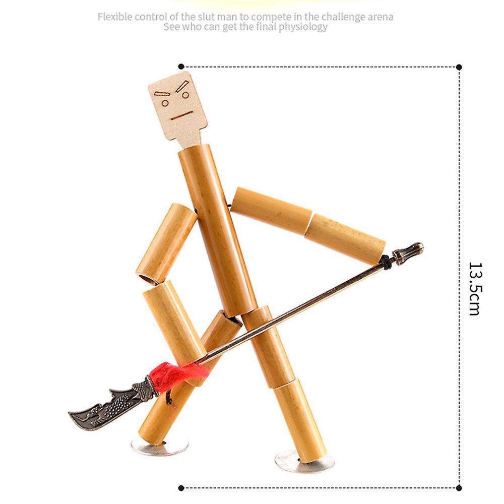 Bamboos Man Fighting Toys for Double Player Insteresting Tabletop Toys ...