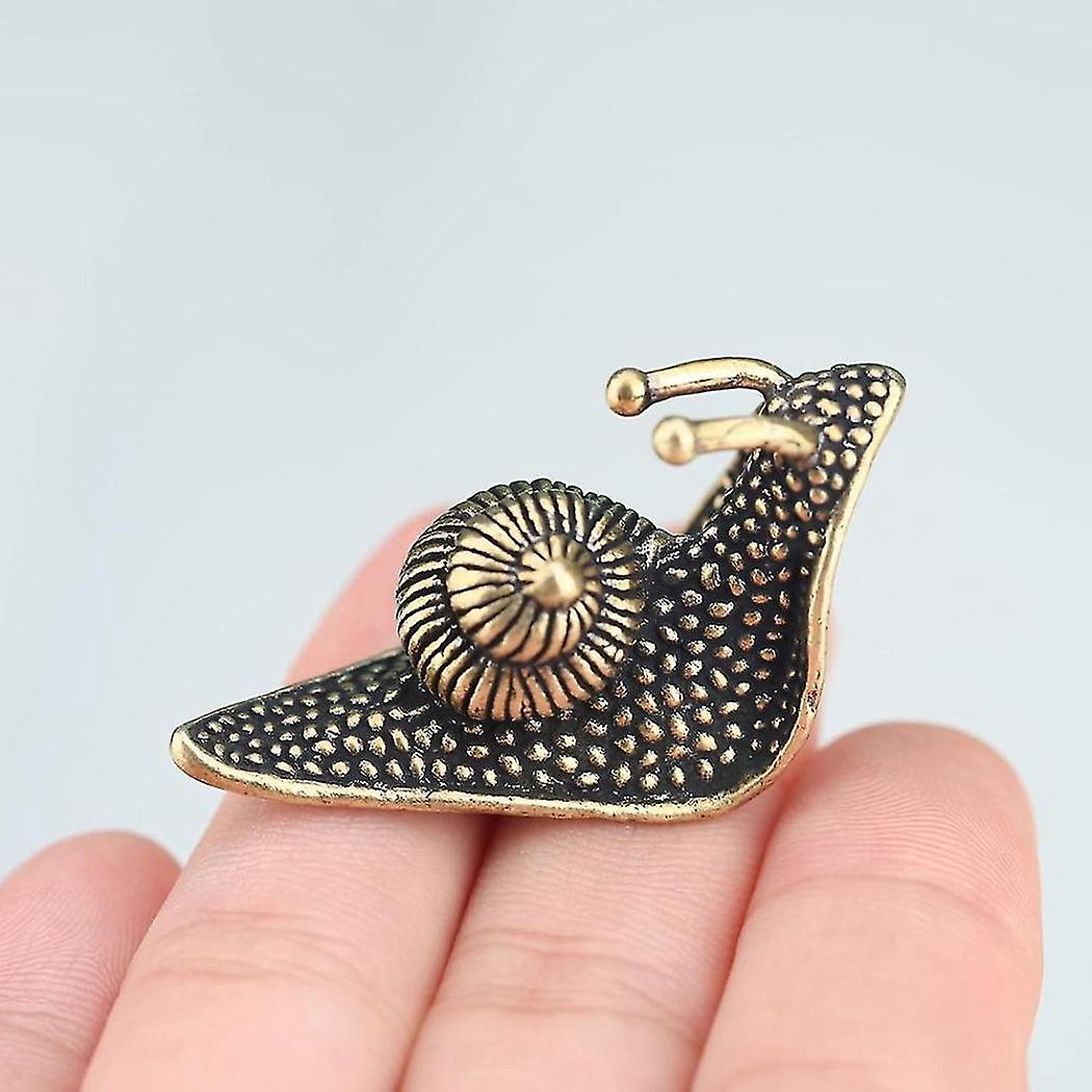 2pcs Snail Decor Outdoor Pond Garden Snail Figurine Brass Snail With Decor Effect The Meaning Of ...
