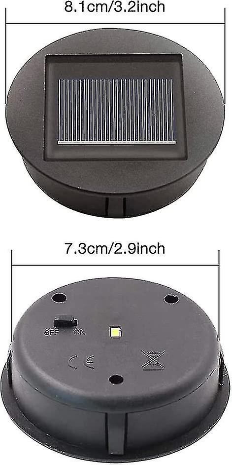 4 Pieces Replacement Solar Lights With Led Bulbs, Solar Top Lights ...
