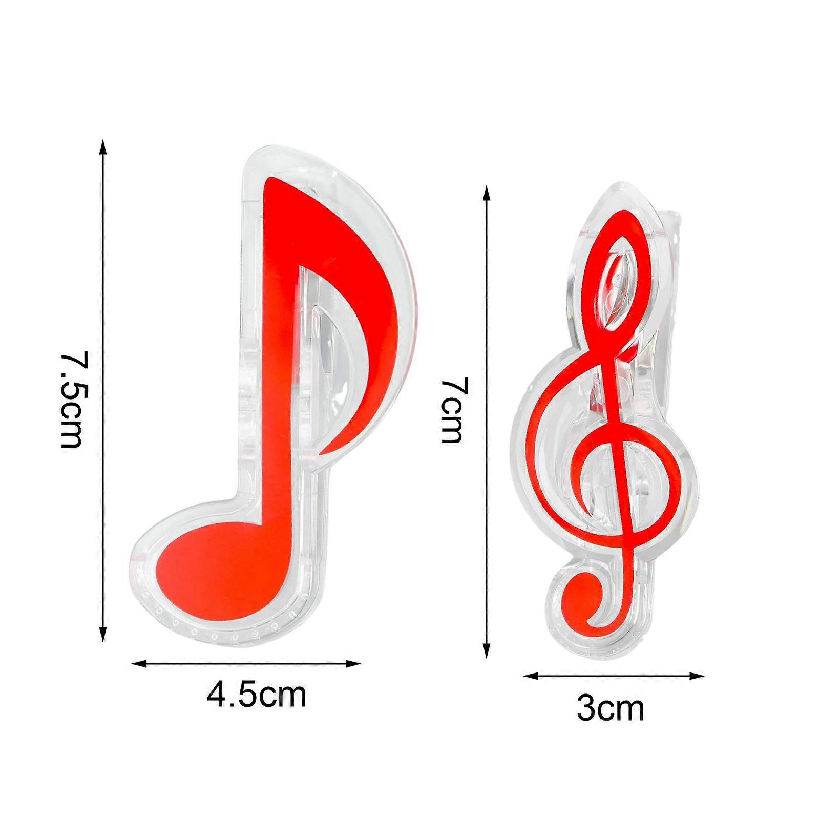 Note Clip Musical Scale Shape Reusable Hollow Out Portable Memo Paper ...
