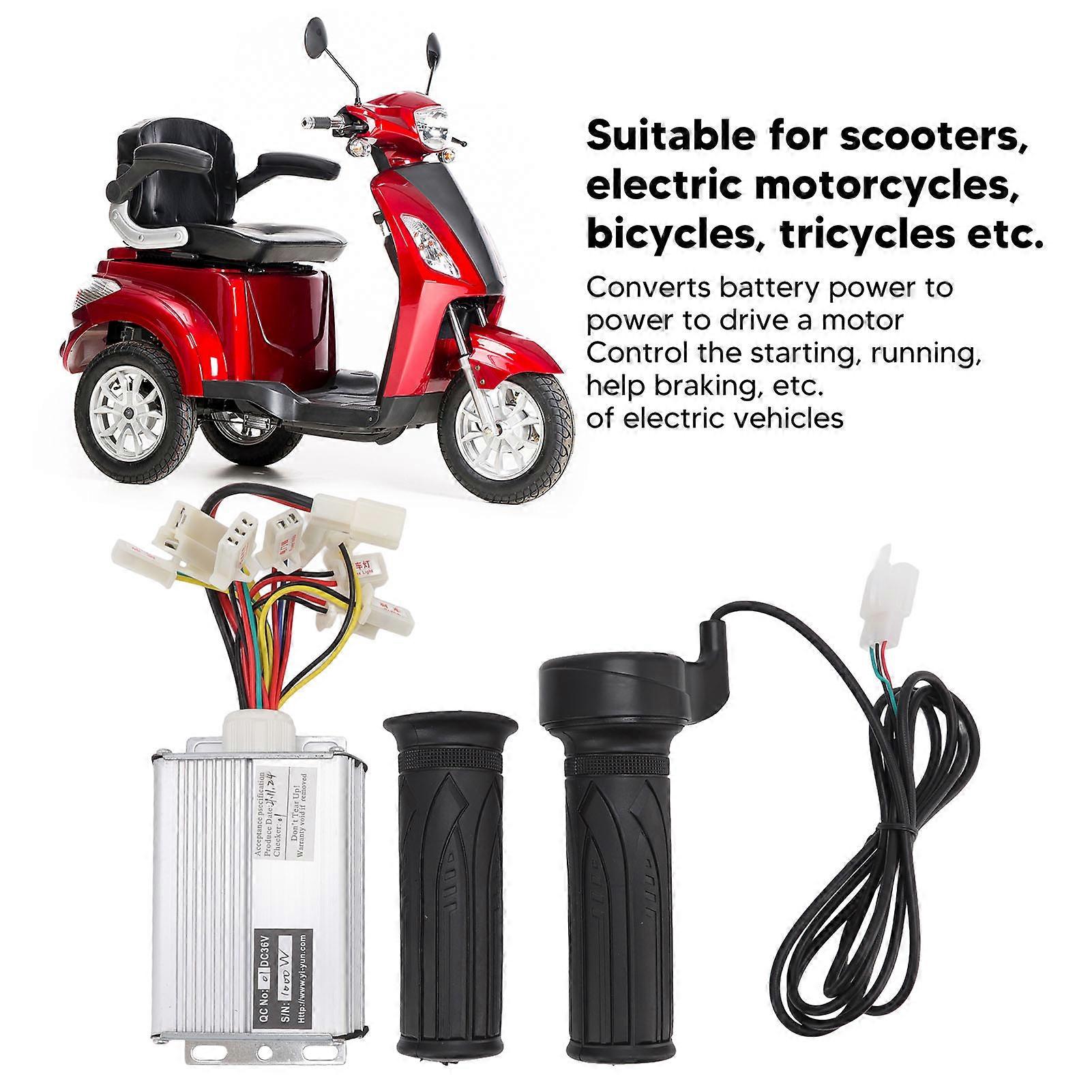 36V 1000W Brushed Motor Controller Throttle Grip Kit for Electric ...