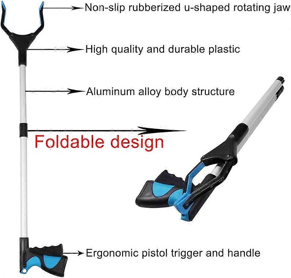Grabber Reacher Tool, Foldable Extender Gripper Tool Claw Garbage ...