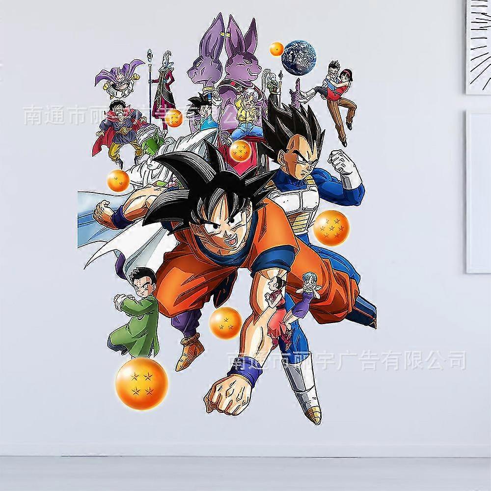 Dragon Ball Z Goku Wall Stickers Children Wallpaper Cartoon Anime ...