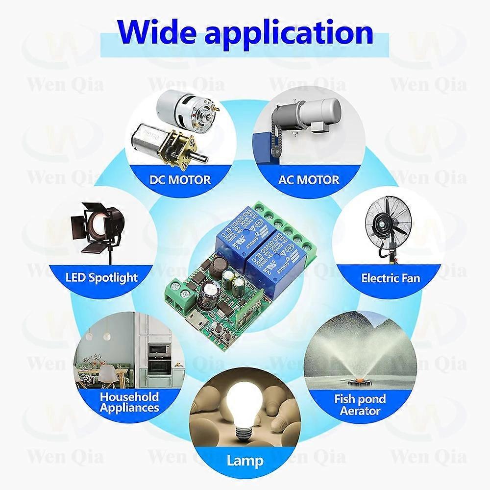 EWelink 2 CH WiFi Smart Switch,5V 12V 24V 48V Relay,Timer Module,Alexa ...