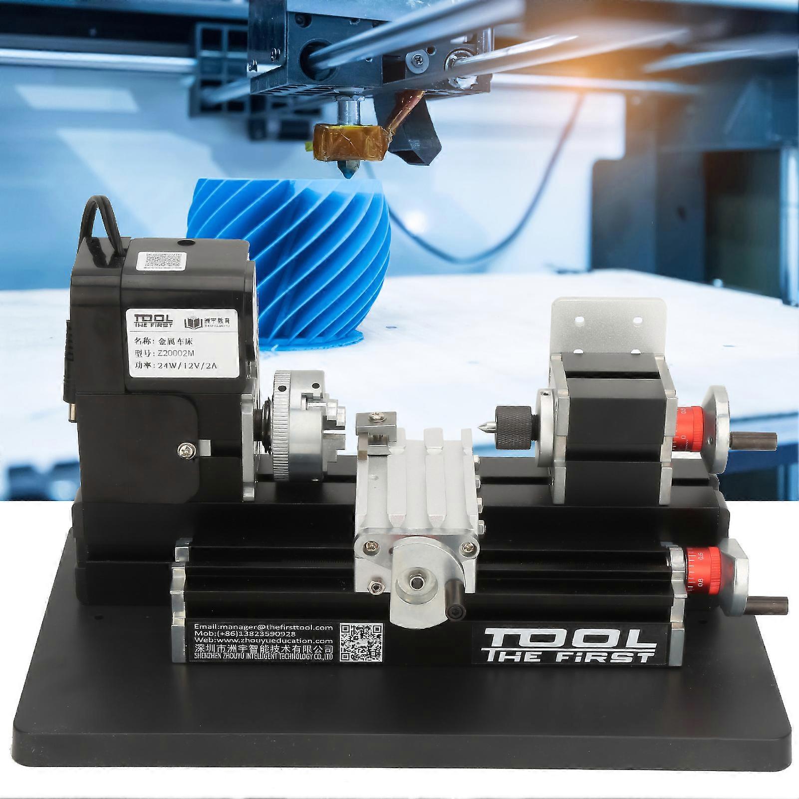 24W Mini Metal Lathe 20000RPM Motor for Soft Metal Plastic Acrylic ...