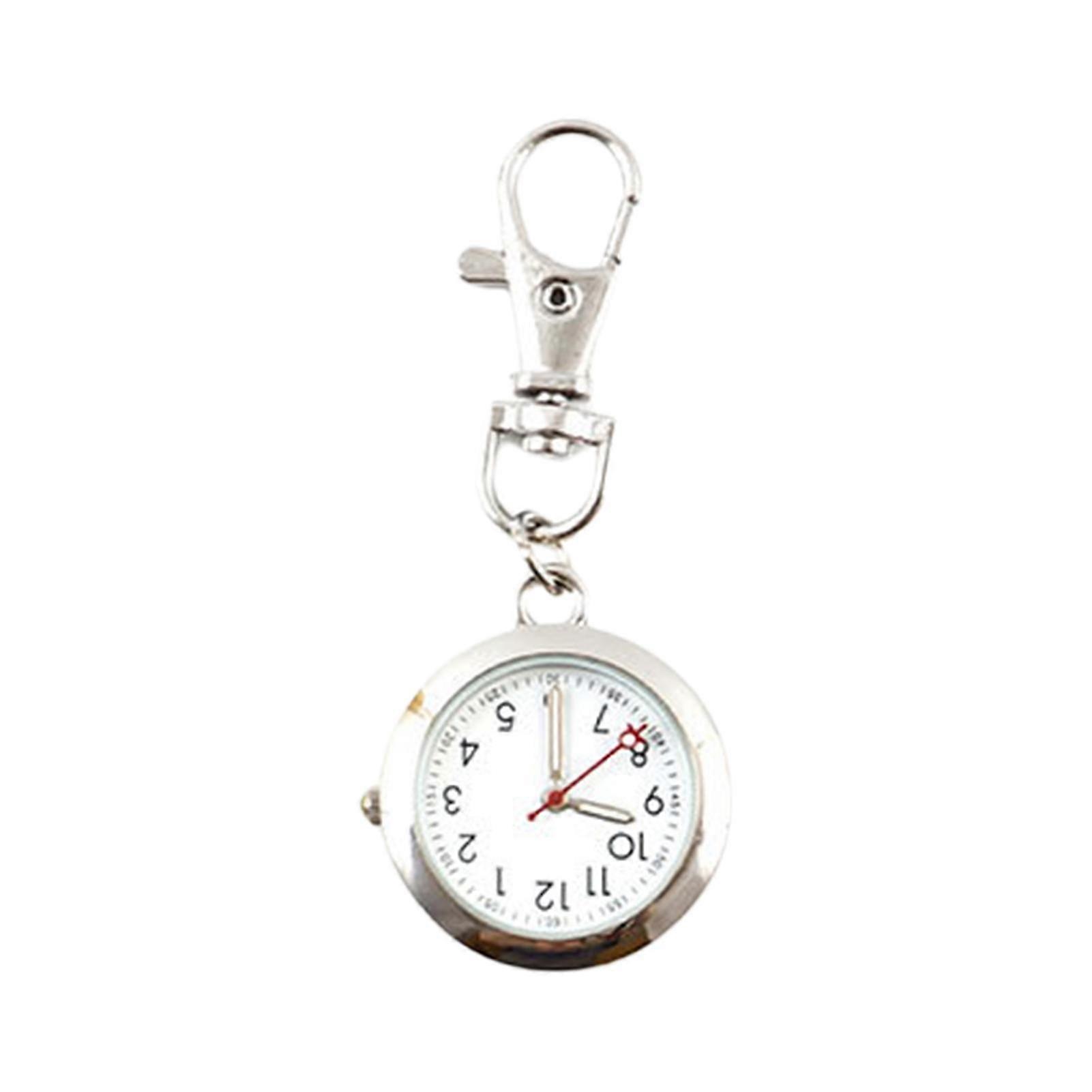 Men Women Pocket Watch Waterproof Quartz Movement Large Screen Record ...