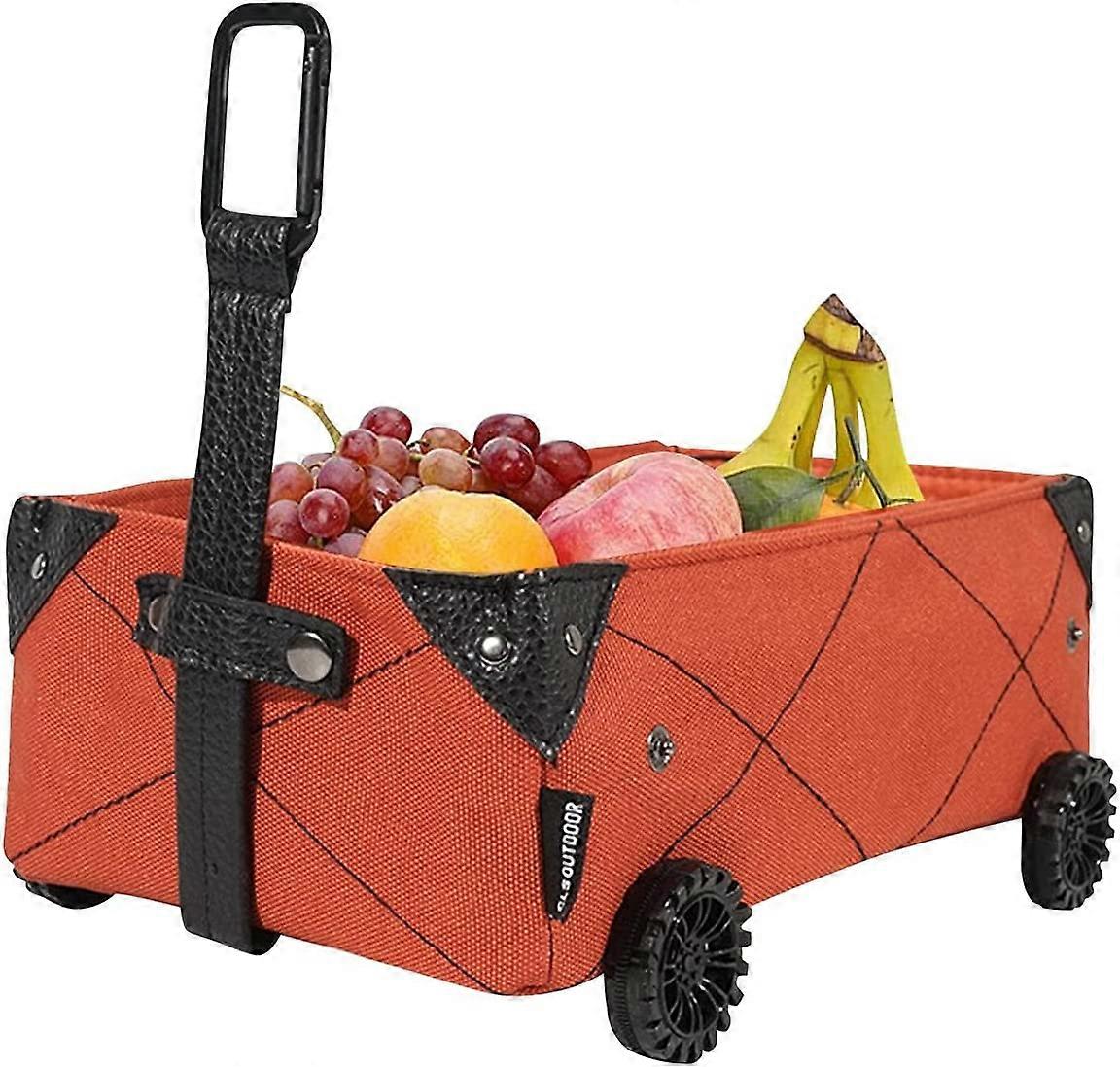 Folding Camping Wagon Small Collapsible Waterproof Storage Organiser ...