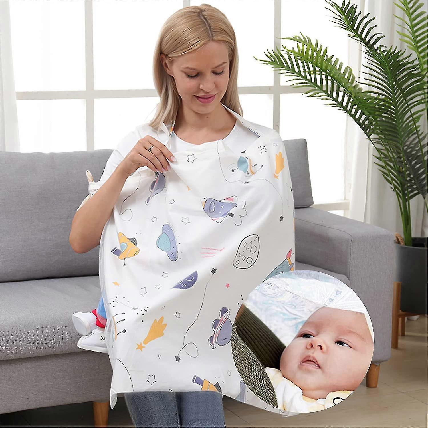 Breastfeeding Cover,nursing Cover,breastfeeding Shawl Apron For Full ...