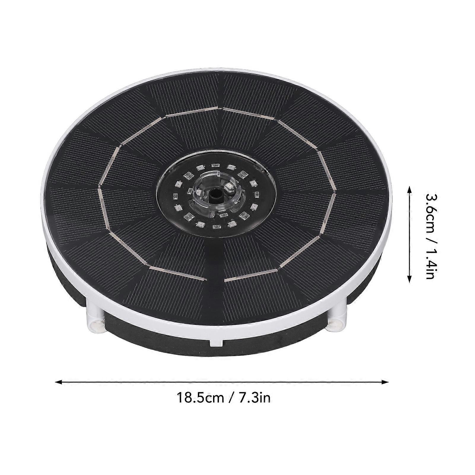 Bird Bath Fountains Solar Power Water Levels Monitoring 2200mAh Battery ...