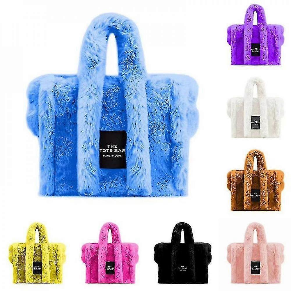 Plush Handbag, Women Furry Purse Fluffy Tote Bag For Win RWC | Fruugo UK