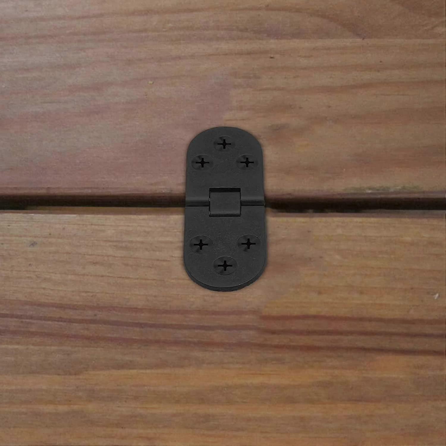 Black Butler Tray Hinge, Heavy Duty Folding Flip Top Hinge 180 Degree ...