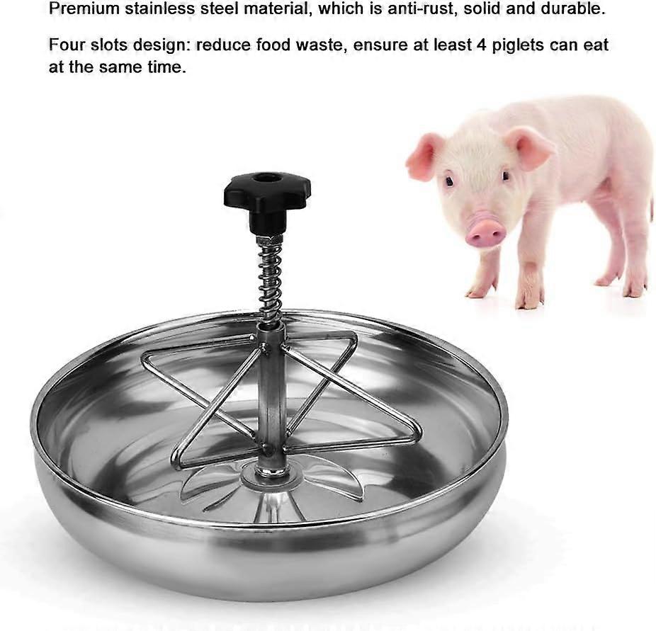 Stainless Steel Piglet Feeding Trough Pig Food Feeder Durable Pig Food ...