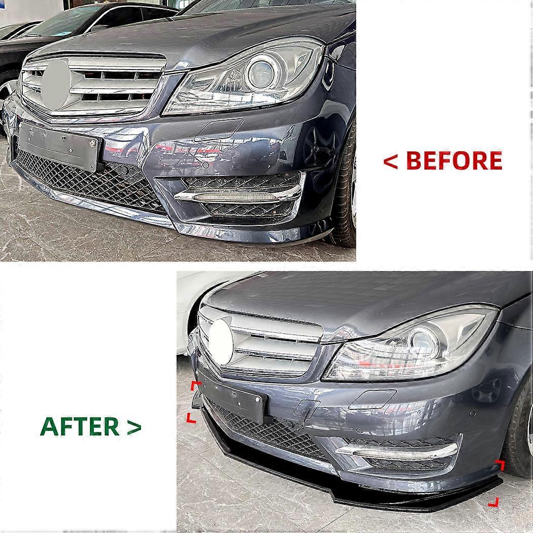 Car Front Bumper Splitter Lip For Mercedes Benz W204 S204 Facelift C180 C200 C260 C300 C204 C250 ...
