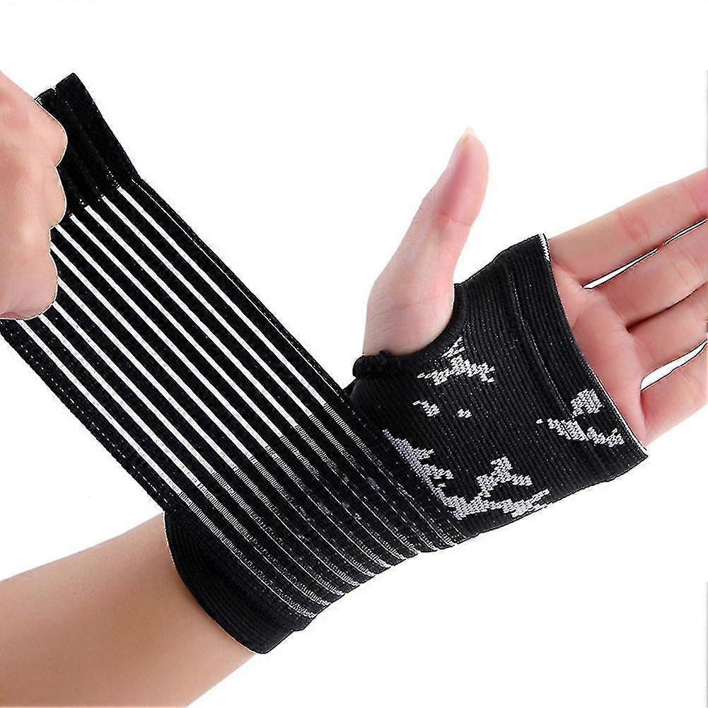 1pc Handflatan Handledsstöd Justerbar Kompressionsrem Elastisk För ...