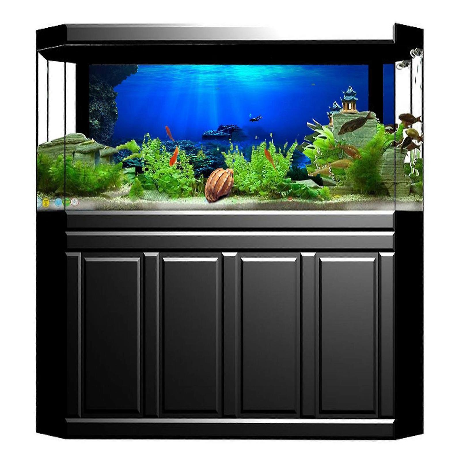 Aquarium Sticker Ocean Landscape High Viscosity Thicken Waterproof PVC ...