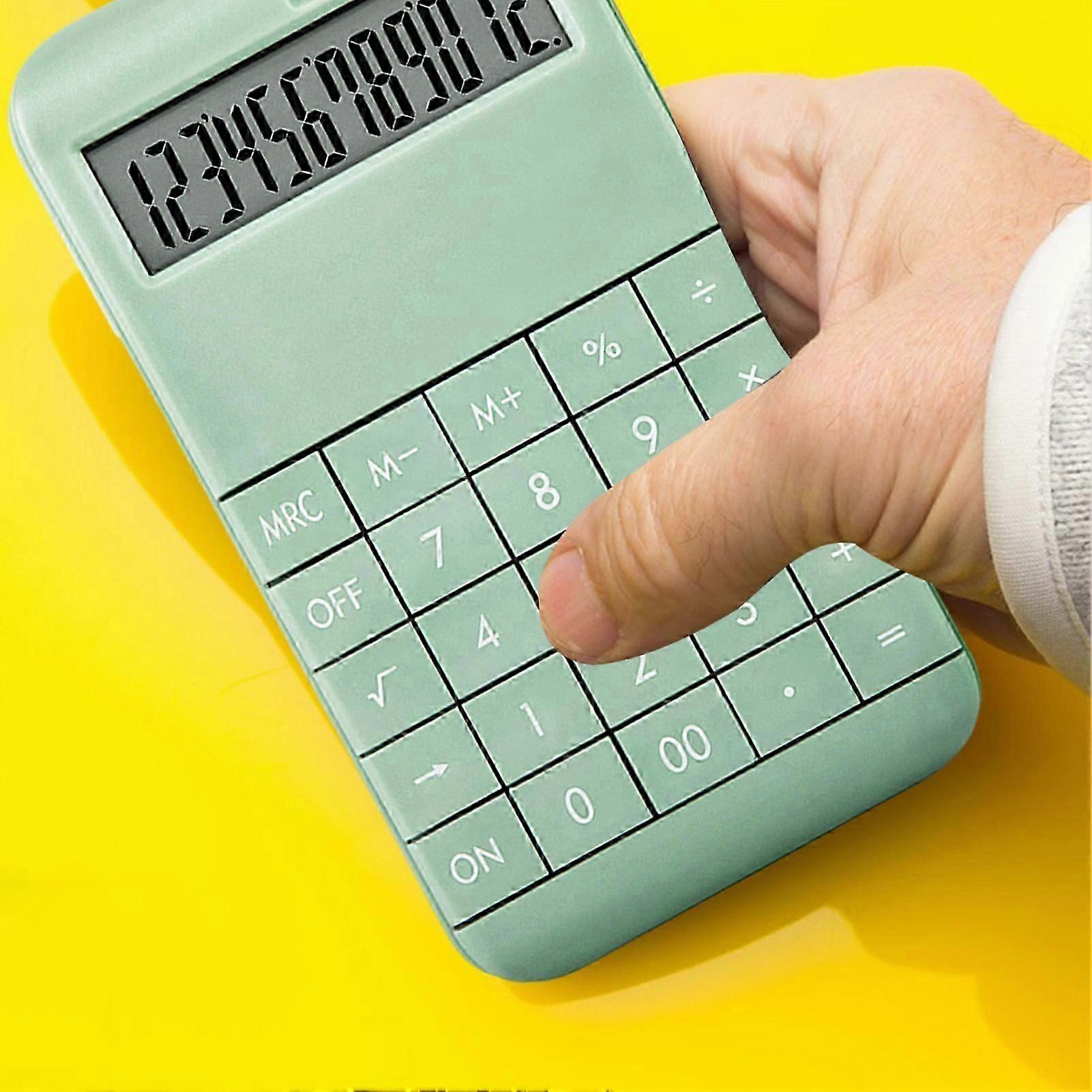 12-Digit Desktop Calculator with Removable Keycaps Solar Battery Dual ...