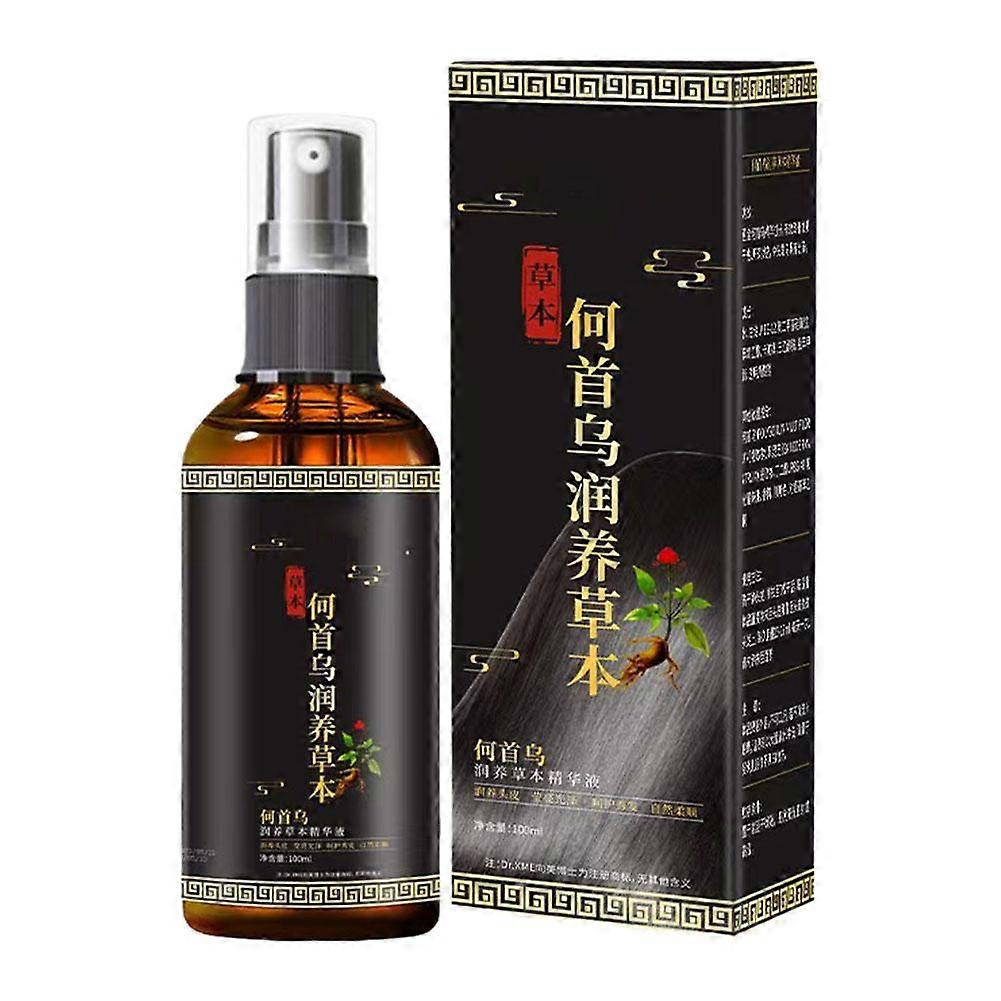 Polygonum Hair Essence Spray Restore Black Hair Serum Moisturize ...