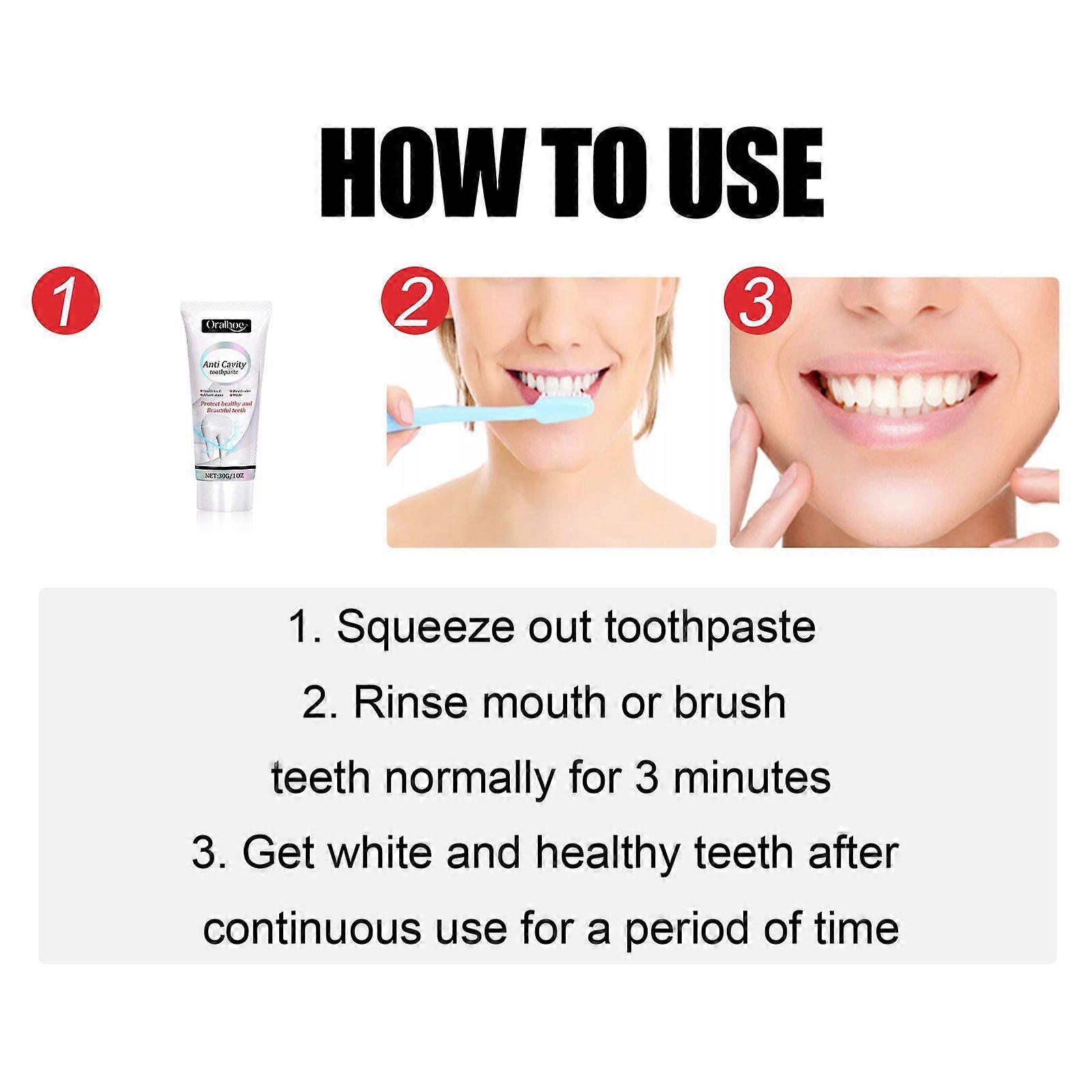 Anti Cavity Toothpaste, Deep Clean Tartar Stain Whitening Mouth ...