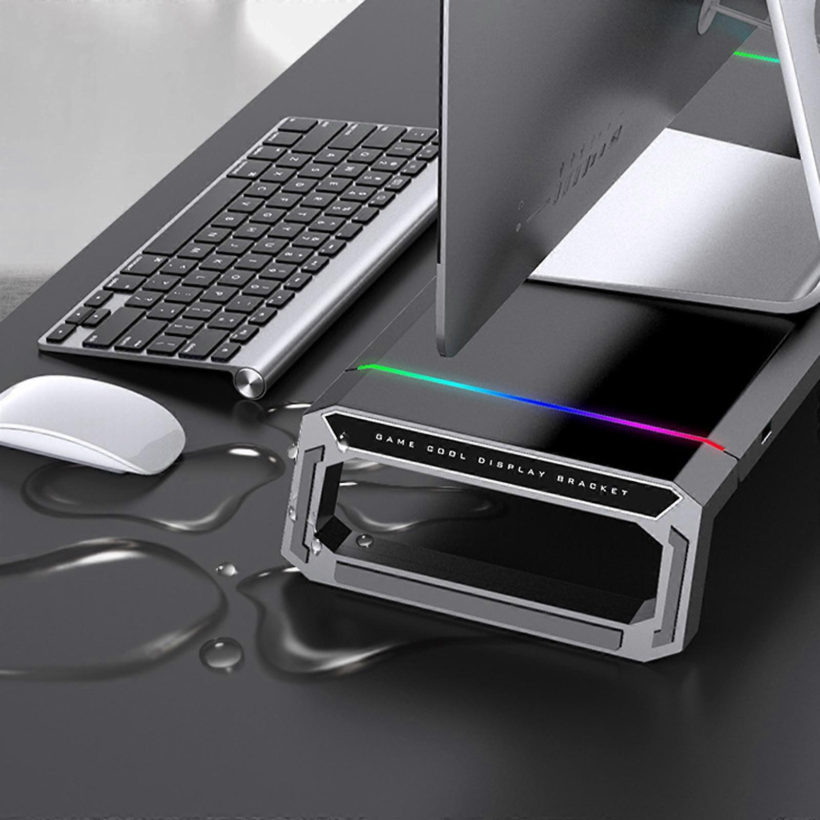 USB Hub Monitors Stand Risers Computer Stand with Storage Drawer and ...