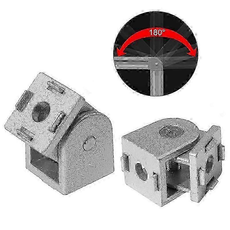 2 Pcs Zinc Alloy Pivot Joint for Aluminum Extrusion Profile 2020 Series ...