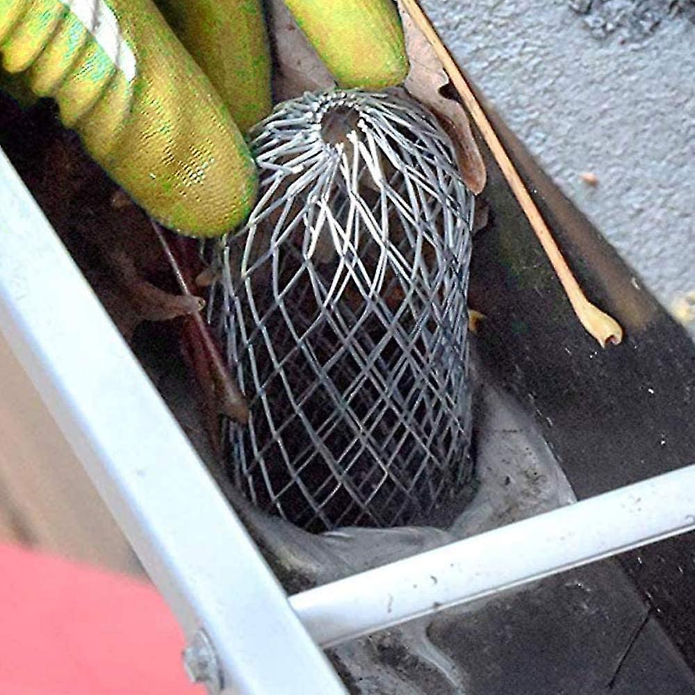 Set Of 4 Metal Gutter Guards Expandable Filter Screen Leaf Strainer ...