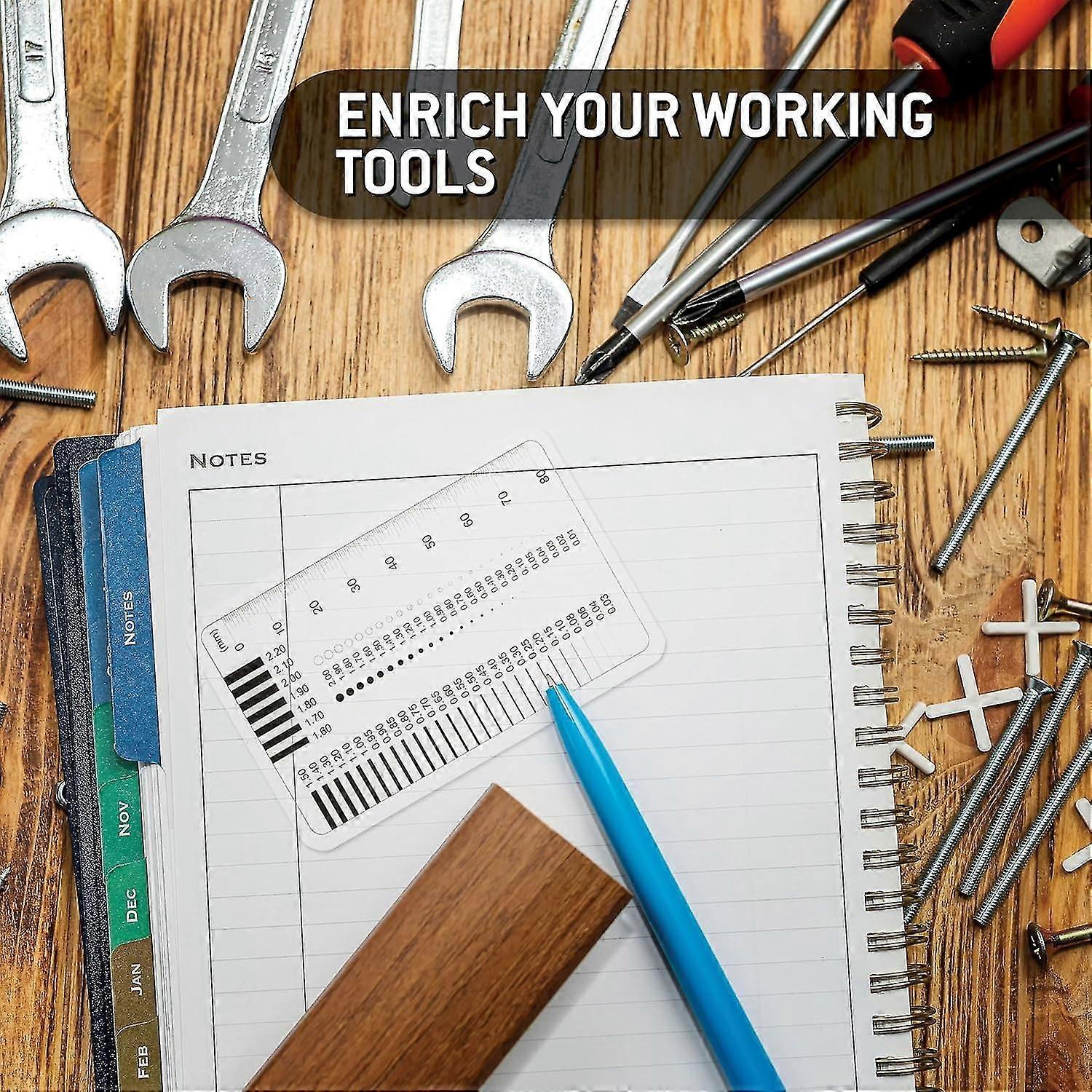 2 PCS - Crack Meter - Ruler for Vehicle Evaluators - Automotive Defect ...