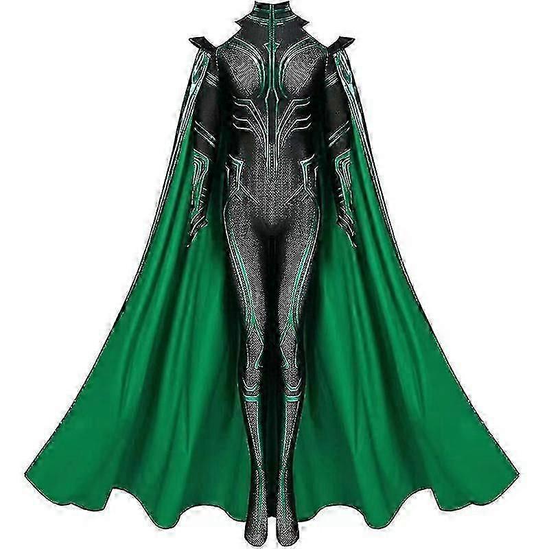 Thor 3 Ragnarok Supervillain Hela Cosplay Costume Jumpsuit Bodysuit ...