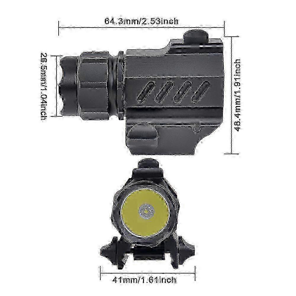 230LM Pistol Flashlight with Tactical Torch Lamp featuring 2 ...