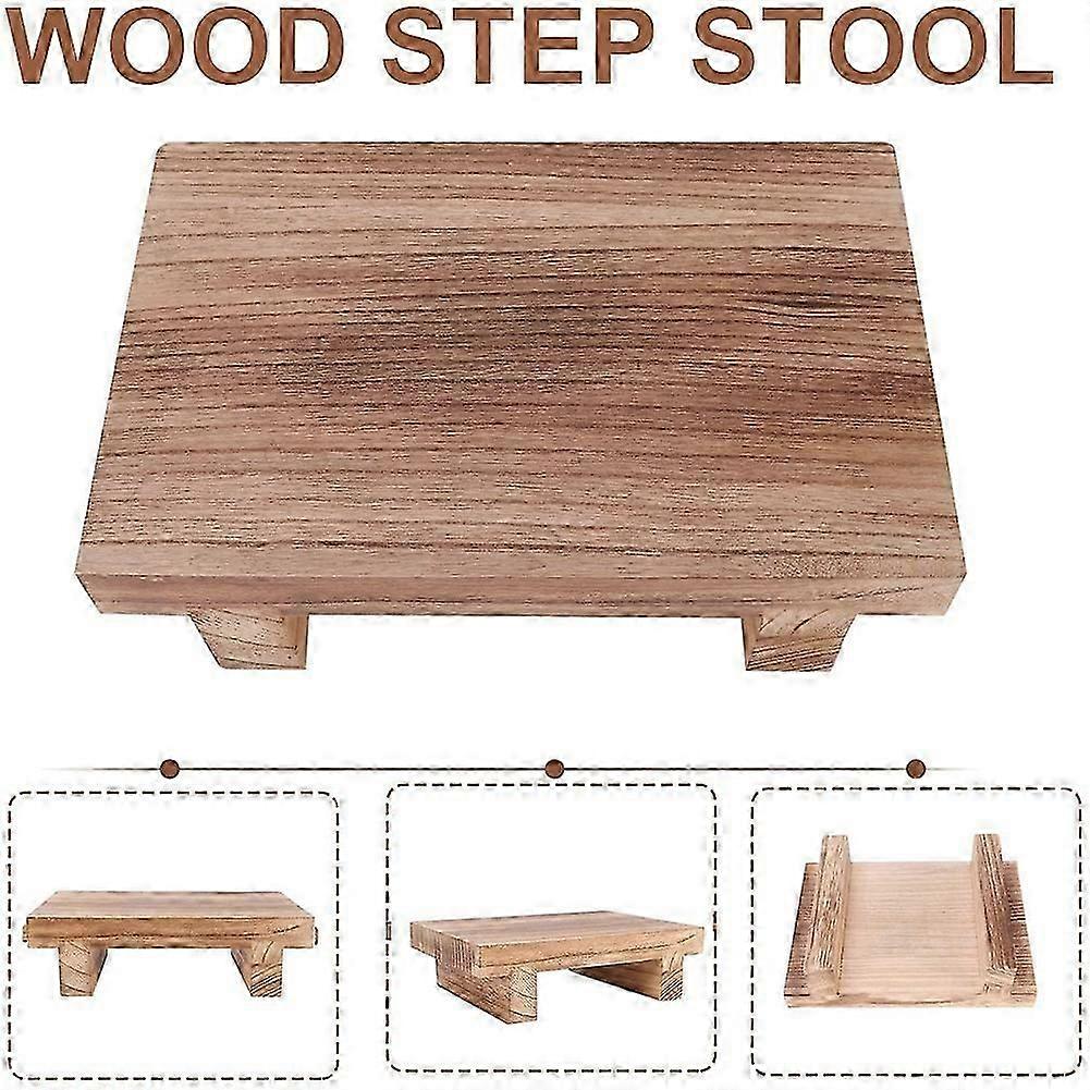 Wooden Step Stool for Adults, Bed Stool for High Beds, Kitchen ...
