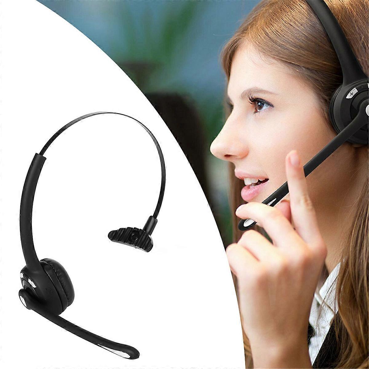 Business Headphone Bluetooth Telephone Headset Light Weight Black ...