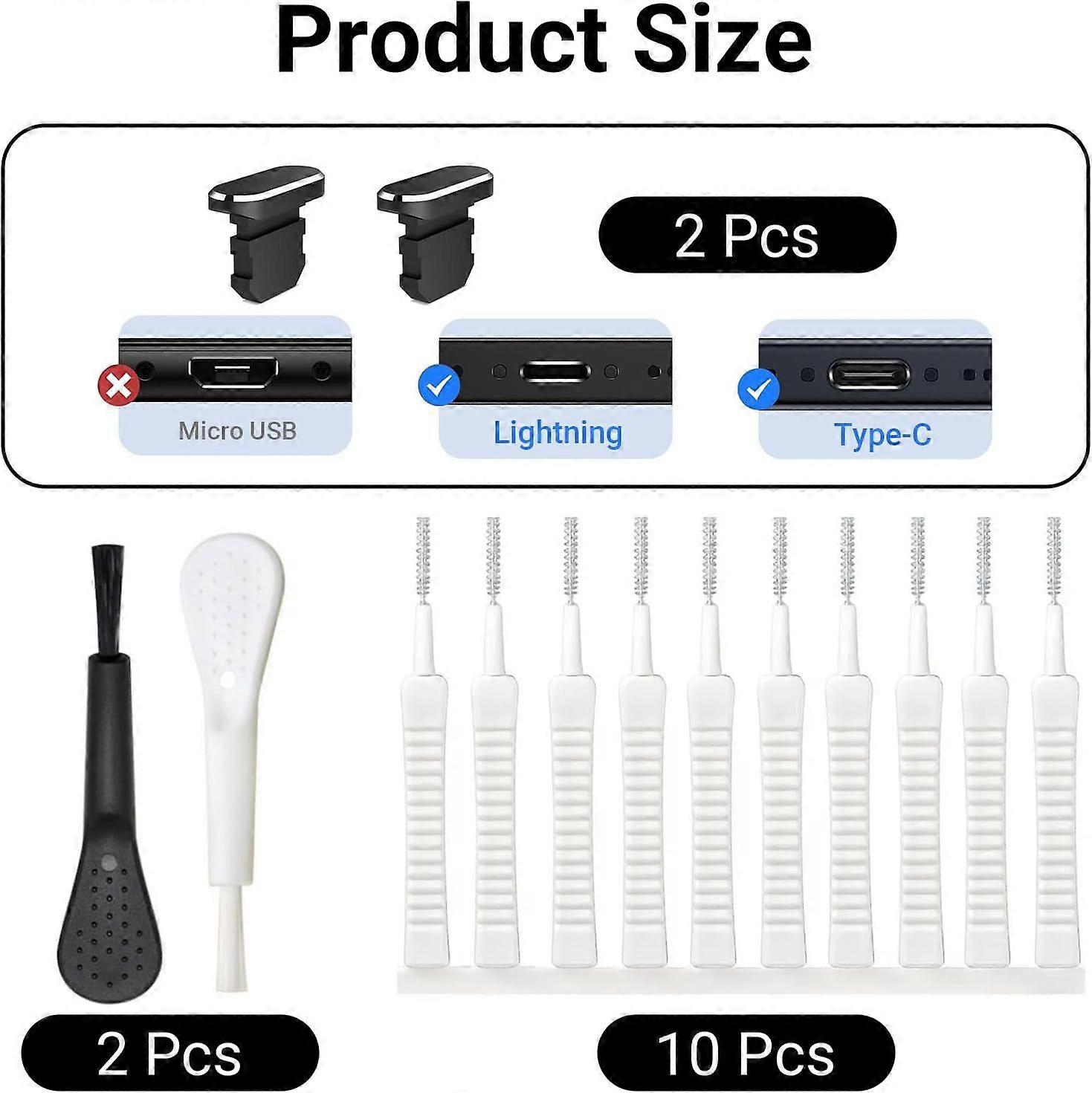 Portable Phone Cleaner, Cleaning Kit for USB-C Ports, Lightning Ports ...
