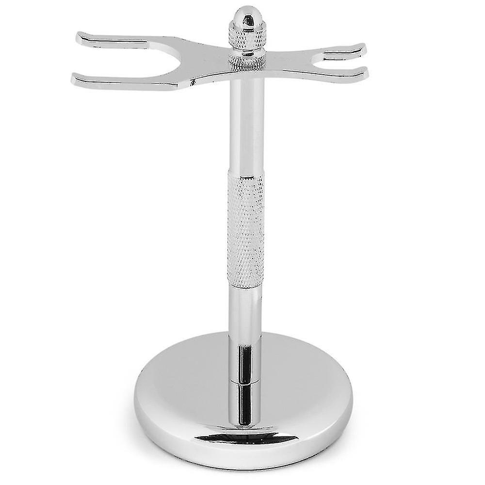 Chrome Razor And Brush Stand Classic Shaving Razor Safety Razor Stand ...