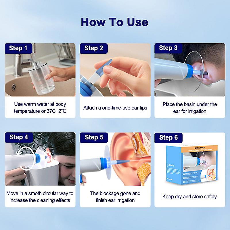 Ear Wax Removal Kit, Usb Ear Cleaning Kit With 4 Water Pressure Levels ...