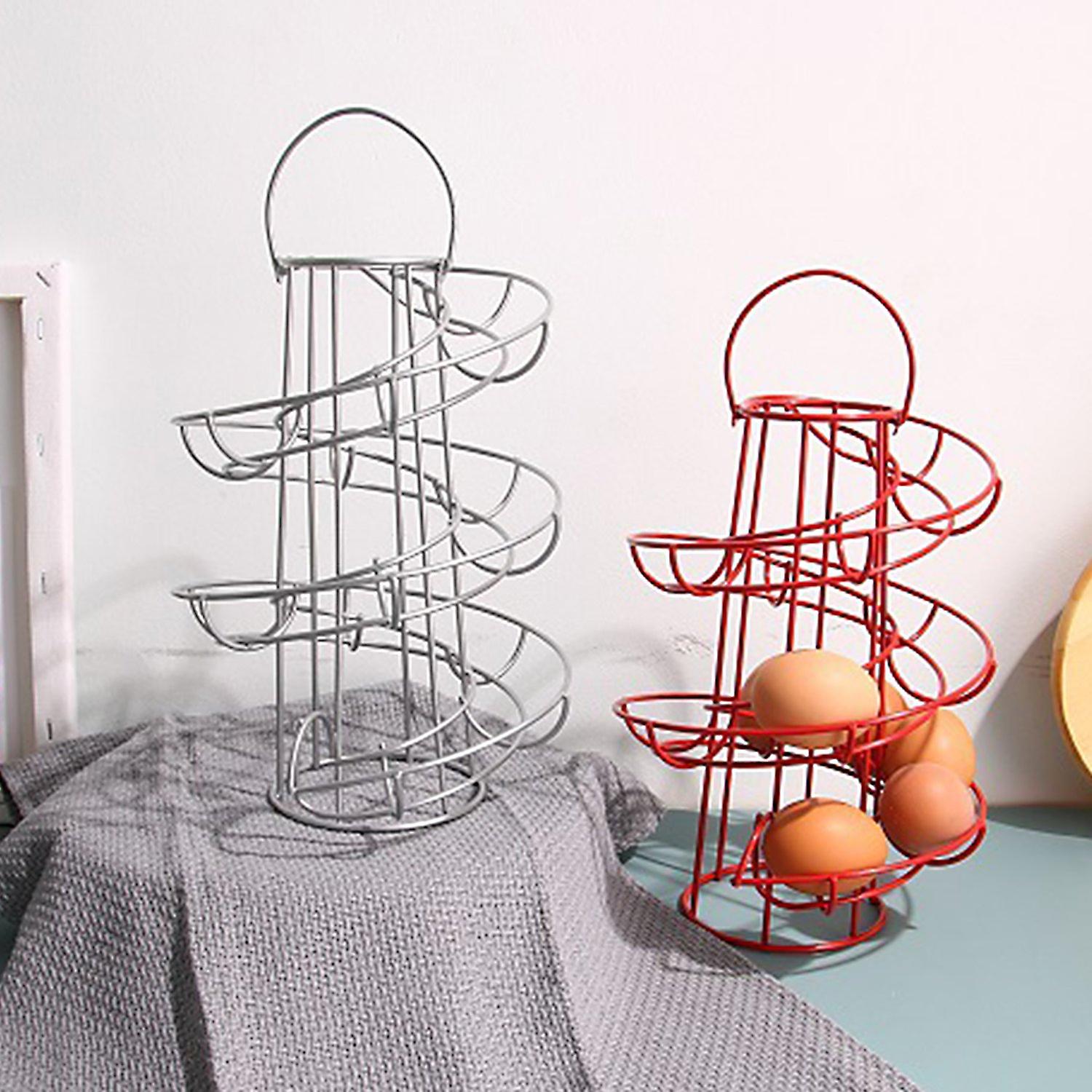 fornnerg Egg Holder Multifunctional Spiral Design Iron Creative Egg ...