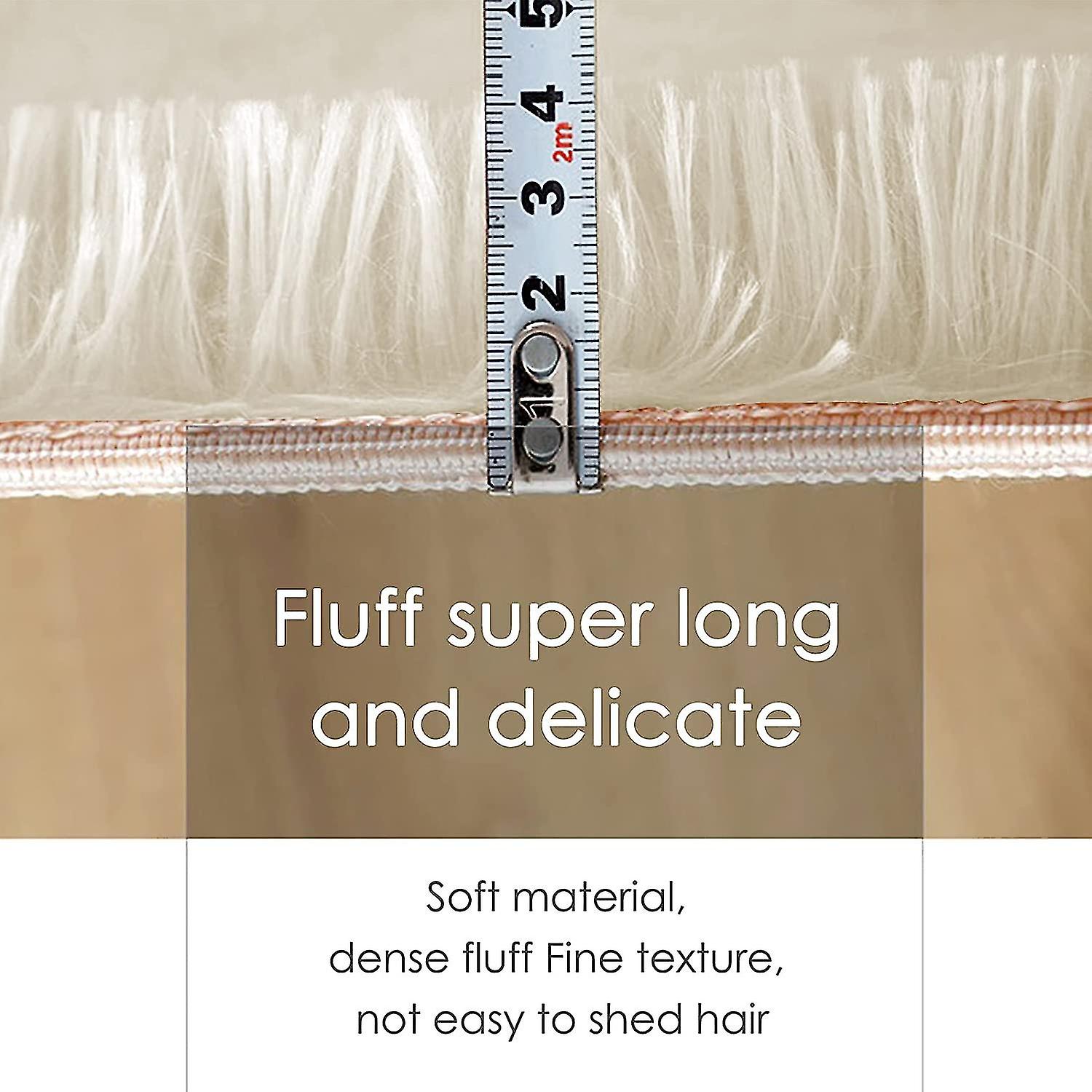 4x4 Soft White Round Rug For Bedroom Modern Fluffy Circle Rug For Kids ...