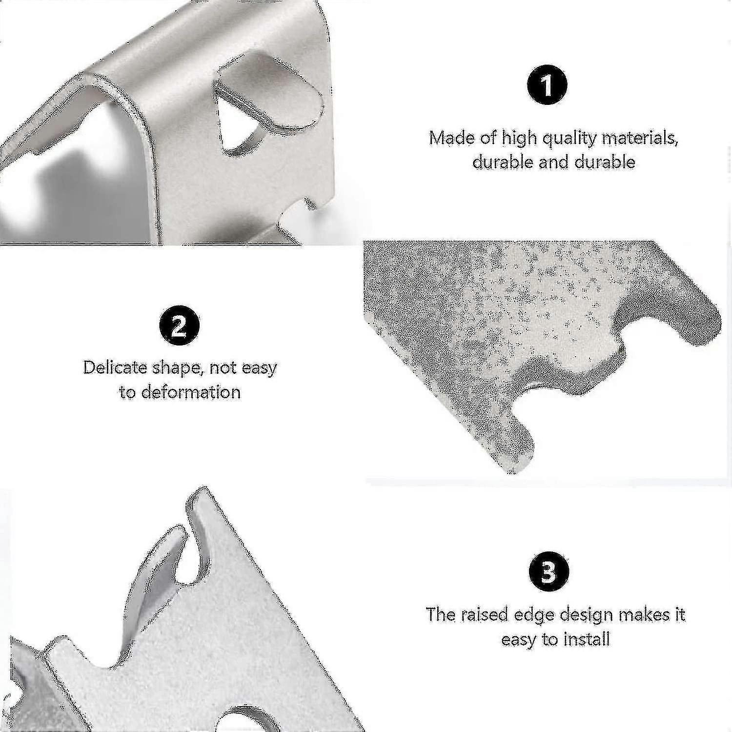 12 Pcs Freezer Shelf Clip Stainless Steel Fridge Shelf Support ...