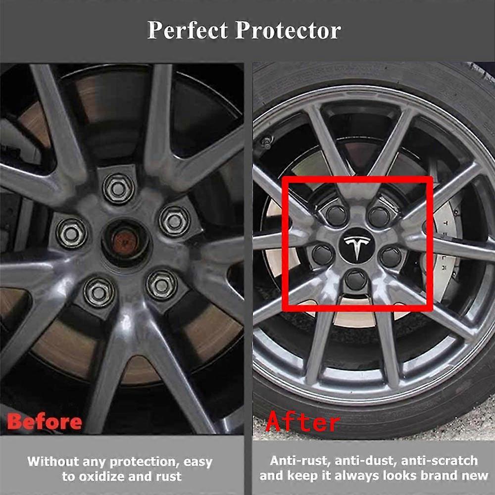 Decorative Center Caps For Tesla Model 3//y/s/ X /wheel Screw Cap Logo ...