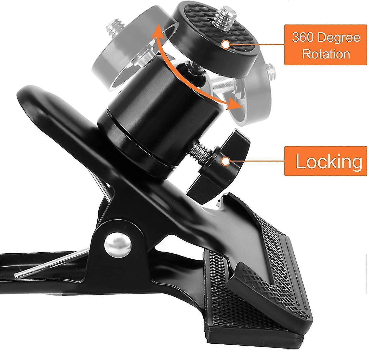 Tripod Camera Mount Clip, Metal Clamp Holder Flash Reflector Holder ...