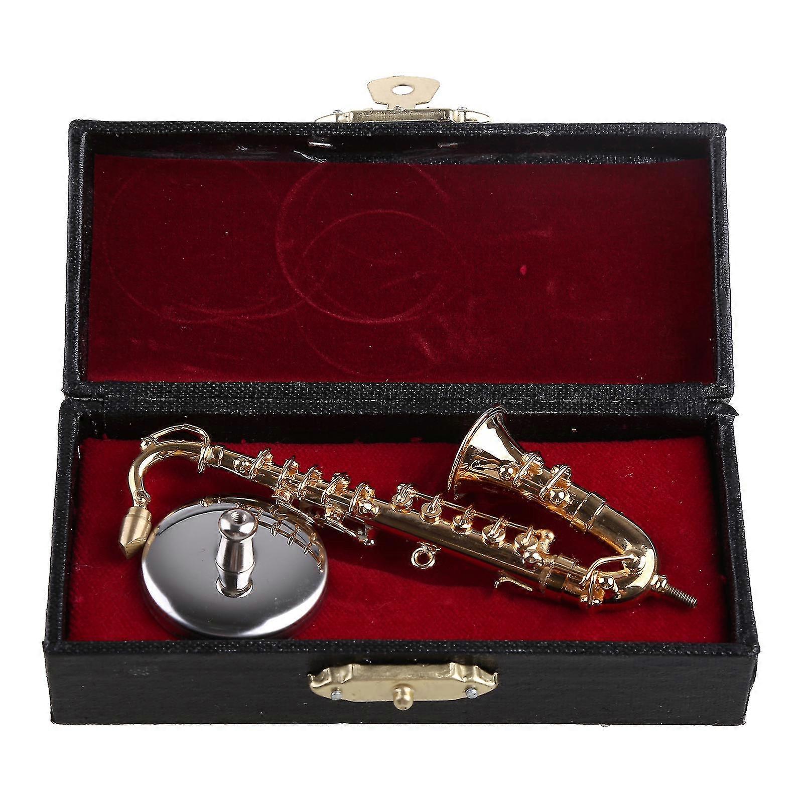 Mini Saxophone Model Miniature Sax Model Musical Decorative Ornaments ...