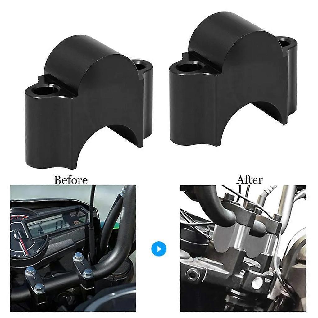 Motorcycle Handlebar Risers 7/8" 1" Handle Bar Clamp 22mm 25mm Extend Adapter | Fruugo UK