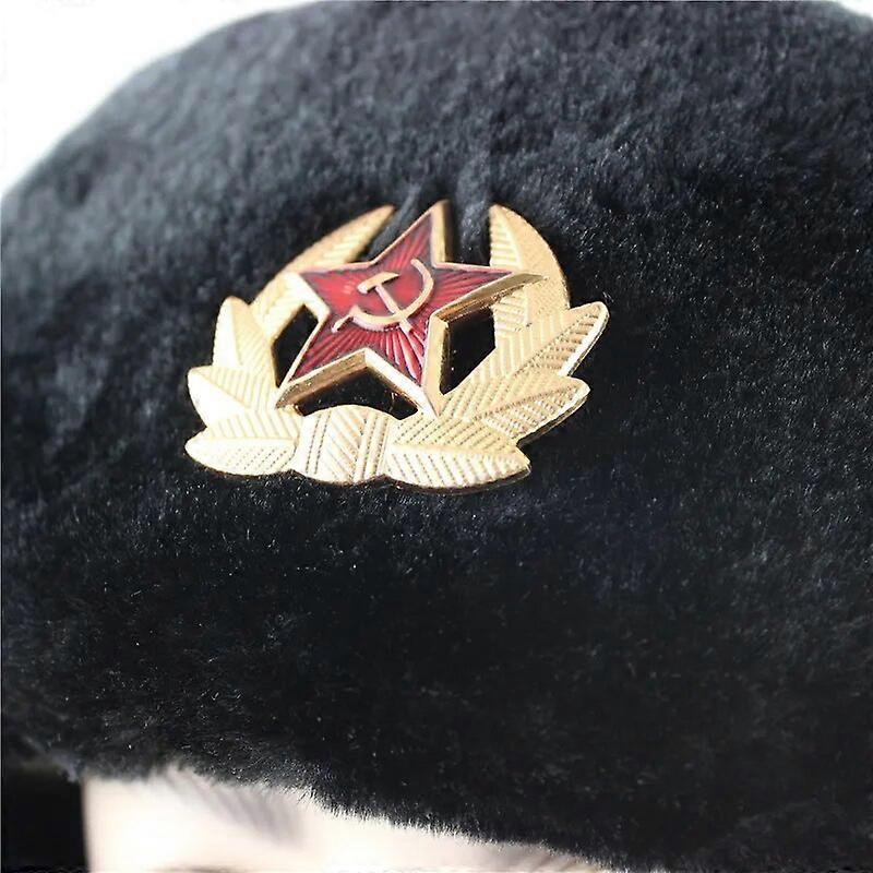 Soviet Military Badge Russia Ushanka Bomber Hats Pilot Trapper trooper ...