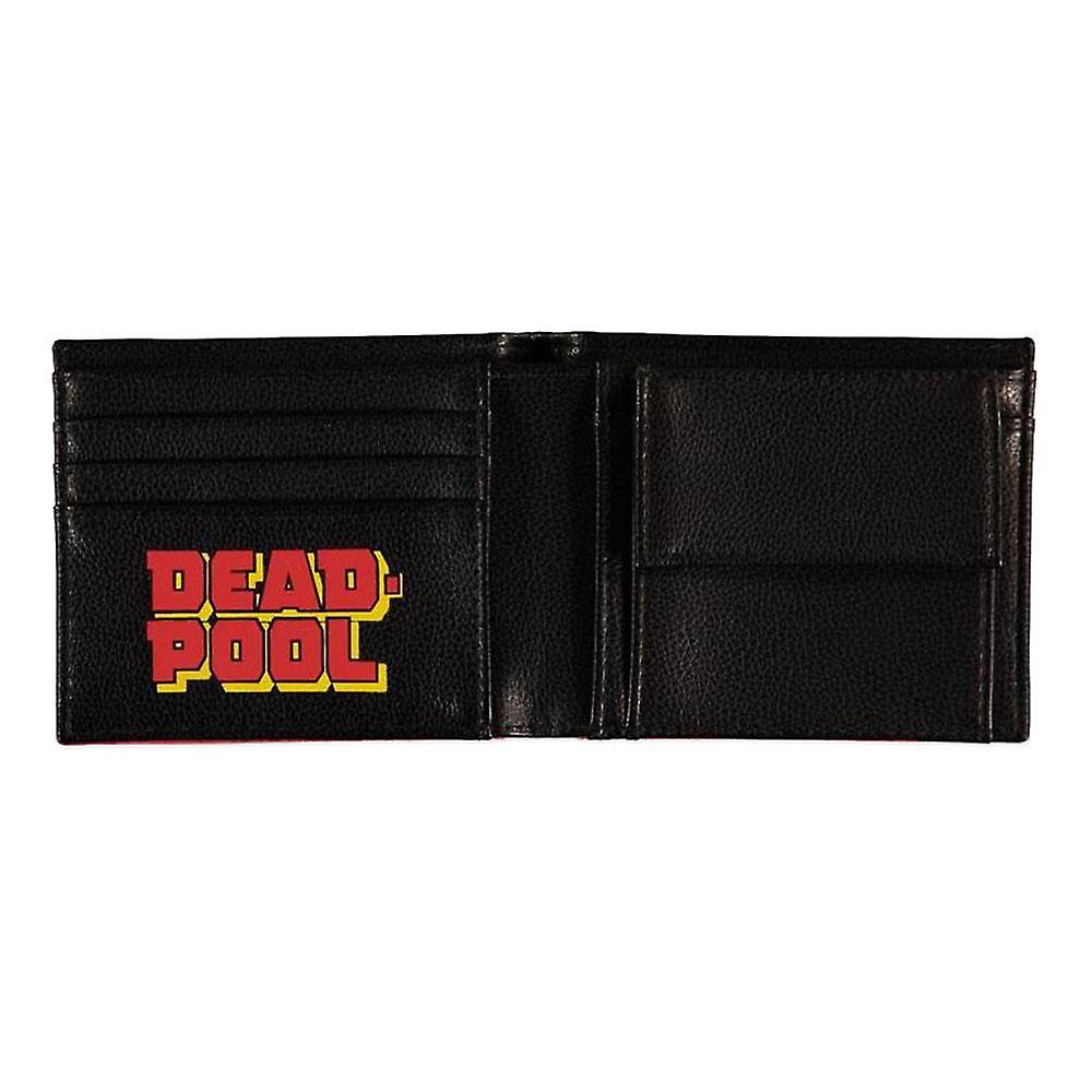 Marvel Comics Deadpool Logo with Grafitti All-over Print Bi-fold Wallet ...
