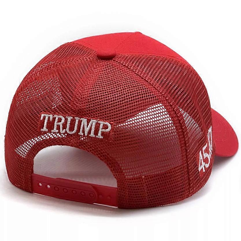 Trump 2024 Maga Red Mesh Hat 45-47 Czapka z daszkiem Uczyń Amerykę ...